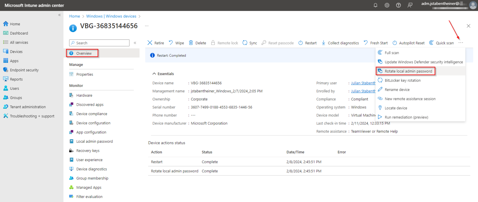 Einrichtung von LAPS mit Microsoft Intune - M365 Blog - Julian Stabentheiner